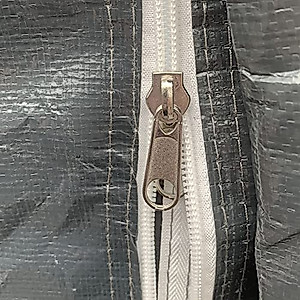 Outsunny 9' x 8' Garden Storage Tent, Heavy Duty Bike Shed, Patio Storage Shelter w/Metal Frame and Double Zipper Doors, Dark Grey