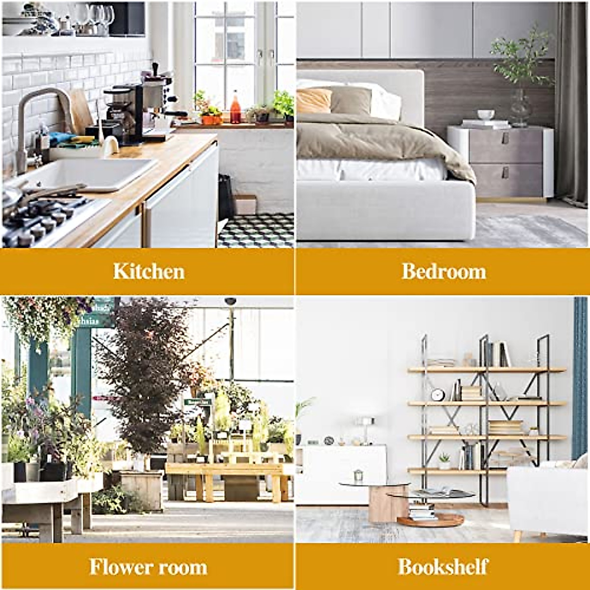 C&AHOME 5-Tier Metal Shelving Unit with Liner, Storage Rack with Adjustable Shelves, Heavy Duty Shelf with 4 Hooks and Leveling Feet Ideal for Kitchen, Bathroom, 23.6"L × 12.8"W × 60.5"H Black UWSU05B