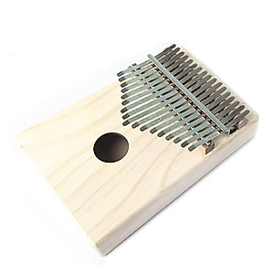 Jiayouy Kalimba Thumb Piano 17 Keys Kalimba DIY Kit with Carrying Bag Tuning Hammer Portable Mbira Finger Piano Gifts for Kids and Adults Beginners (Wood Color)