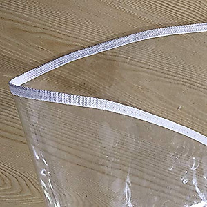 Loodial Floor Mat Plastic Splat Mat Highchair Mat for Floor, Waterproof High Chair Floor Protector, Multi-Purpose Playmat for Playing and Feeding, Clear, Round, Non Slip