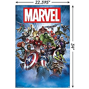 Trends International Marvel Comics - Group Shot Wall Poster, 22.375" x 34", Unframed Version