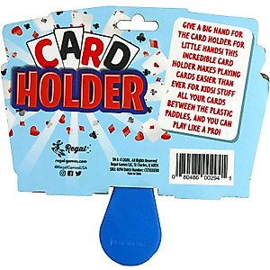 Regal Games 2 Pack Card Holders for Playing Cards - Kids Card Holder with Plastic Paddles - Ideal for Family Fun Game Night and Travel (Ages 3+)