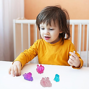 4 PCS Quartz Crystal Resin Molds, AFUNTA Crystal Cluster Silicone Molds Gravel Epoxy Casting Molds for Jewelry Making, Craft, Keychain