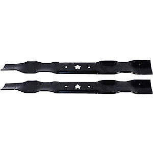 Mr Mower Parts 2-Pack Mulching Blade Set for 42" Cut Craftsman Husqvarna Poulan 134149 532134149 532 13 41-49 594892701 Front Engine Rider Replaces