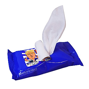 Trump Wipes - Funny Moist Wipes for Teens and Adults - Made in America, Travel Size