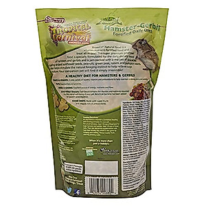 F.M. Brown's Tropical Carnival, Natural Hamster-Gerbil Food, Vitamin-Nutrient Fortified Daily Diet, NO Filler Seeds, NO Artificial Colors or Flavors, 2 lb