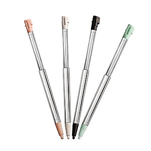 DSi Stylus Pen, Metal Retractable Replacement Stylus Compatible with Nintendo DSi, 4in1 Combo Touch Styli Pen Set Multi Color for NDSi