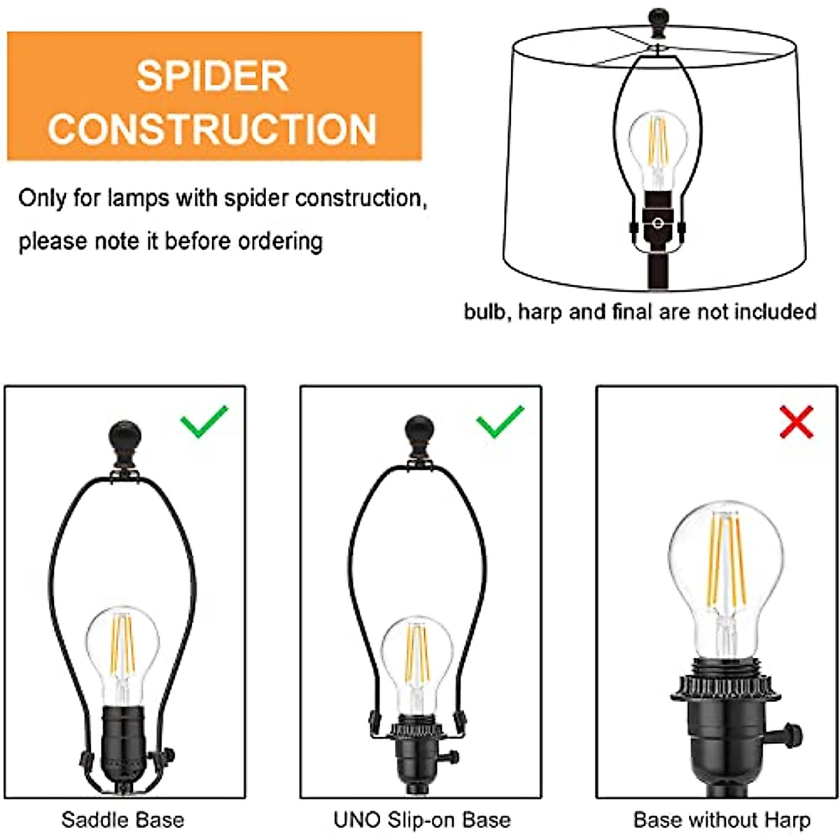 Lamp Shades Set of 2, Medium Lampshades 11.6" Top x 12.6" Bottom x 9.8" High, Drum Lampshades (Spider Fitter), Natural Beige Linen Lampshades Hand Crafted Shades Replacement for Table Lamp, Floor Lamp