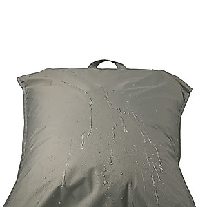 Duck Covers Weekend Water-Resistant Outdoor Round Table & Chair Cover with Integrated Duck Dome, 106 x 32 Inch, Moon Rock, Patio Covers for Outdoor Furniture