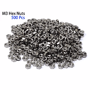 iexcell 1500 Pcs M3 x 4/6/8/10/12/16/20/25/30/35/40/45/50 Stainless Steel 304 Hex Socket Head Cap Screws Blots Nuts Washers Assortment Kit