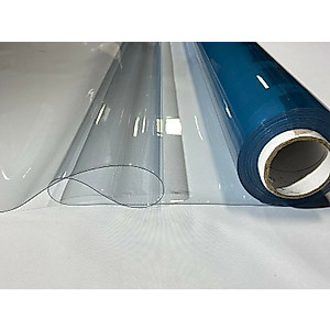 USA Fabric Store Clear Vinyl 30 Gauge Isinglass Double Polished Marine Boat by The Foot 54 Wide