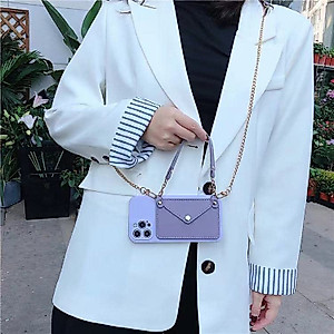 EDS Hamashiach iPhone 14 PRO MAX Leather Wallet Bag Luxury Newest TPU Mobile Accessories Back Cover Phone Case Leather Wallet Bag Back Cover Phone Case (Purple)