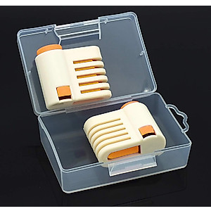 2PCS DIY Cake Slicer, Stratification Auxiliary, Bread Slice, Toast Cut, 5 Layers Leveler Slicer, Kitchen Fixator Tool (2, Orange)
