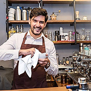 Utopia Kitchen [12 Pack] Flour Sack Tea Towels, 28" x 28" Ring Spun 100% Cotton Dish Cloths - Machine Washable - for Cleaning & Drying - White