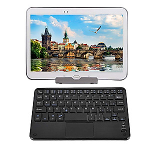 Serounder 7 Inch Ultra Slim Wireless Touchpad Scissors Feet Design Bluetooth Touchpad Keyboard for Android/for Windows Systems
