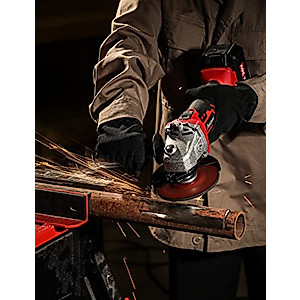 AVID POWER Cordless Angle Grinder with 4-pole Motor, 20V Cordless Grinders Tools w/4.0A Battery & Fast Charger, 4-1/2 Inch Grinding Wheels, Cutting Wheels, Flap Discs and Adjustable Auxiliary Handle