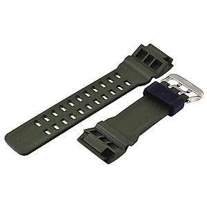 Casio 10517710 Genuine Factory Replacement Green Resin Band fits GG-1000-1A3