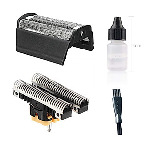 Suprafive Replacement Foil and Cutter w/Rozor Shaver Oil& Cleaning Brush Compatible with Braun 31B 5000 5610 5611 5612 5614 5414 5417 5427 5443 5444