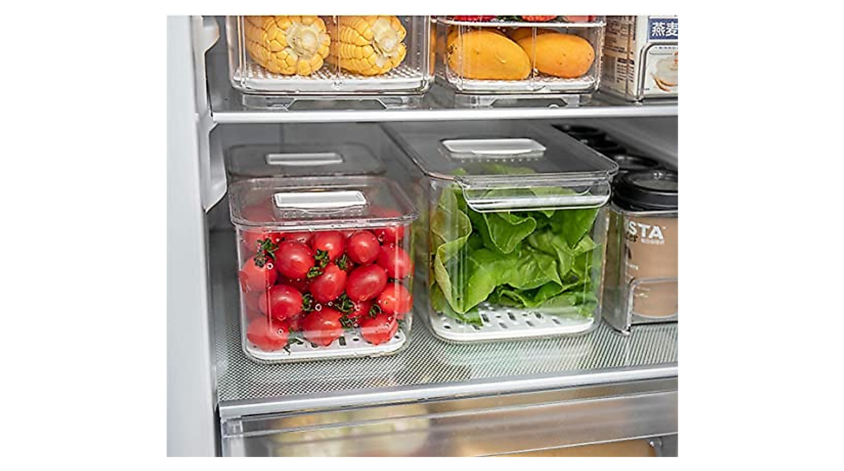 Stackable Fridge Storage Containers for Fresh Produce