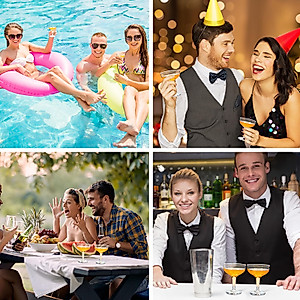 Zopeal 30 Pcs Champagne Coupe Glasses 5 oz Plastic Champagne Tower Disposable Martini Glasses Stackable Stemmed Champagne Coupe for Wedding Birthday Party Bar(Gold Glitter)