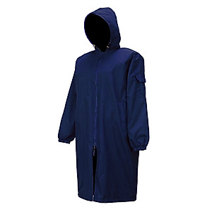 Adoretex Unisex Swim Parka Water Resistant Warm Coat Water Sports Swim Parka for Adults & Kids-PK005-Navy/Black-AXS