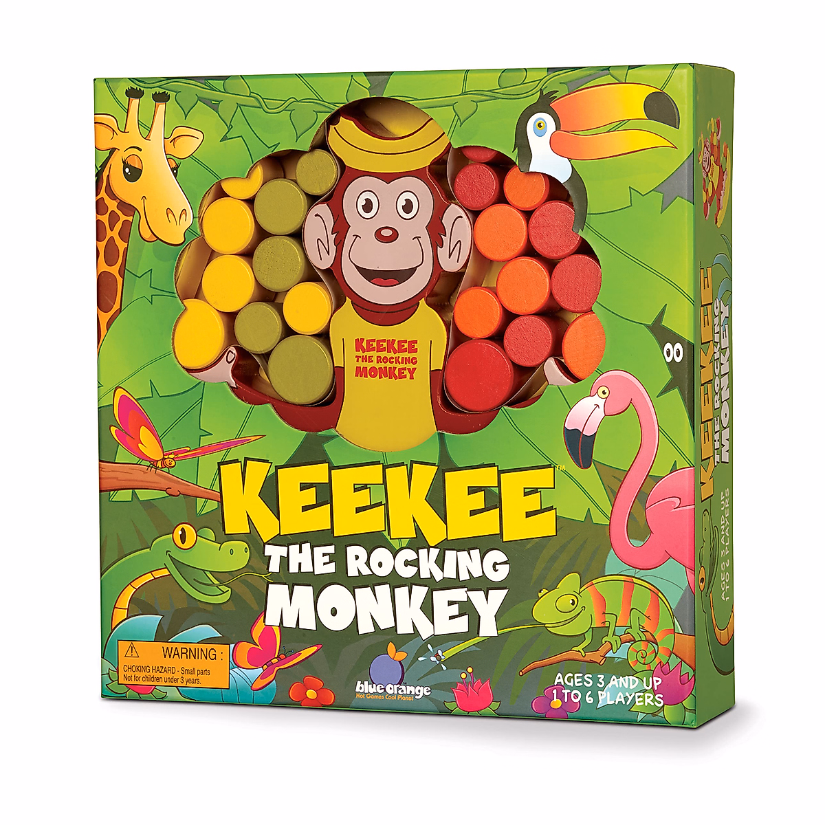 Blue Orange Games Keekee The Rocking Monkey Award Winning Wooden Skill Building Balancing Game for Kids