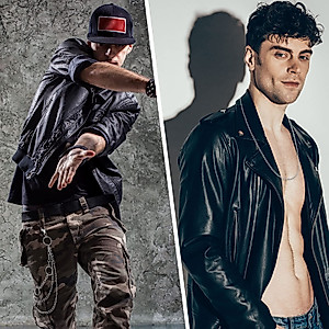 5 Pieces Jeans Chains Set Hip Hop Pants Chains Pocket Chain Butterfly Lock Star Pendant Belt Multi Layer Chains for Men Women (Novel Style)