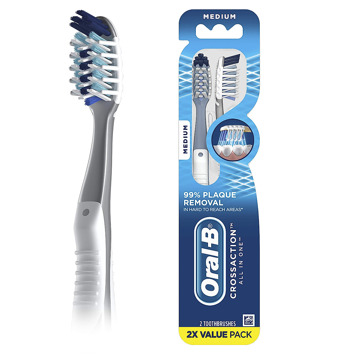 Oral-B Toothbrush All-In-One Medium Value Twin Pack (Pack of 3)
