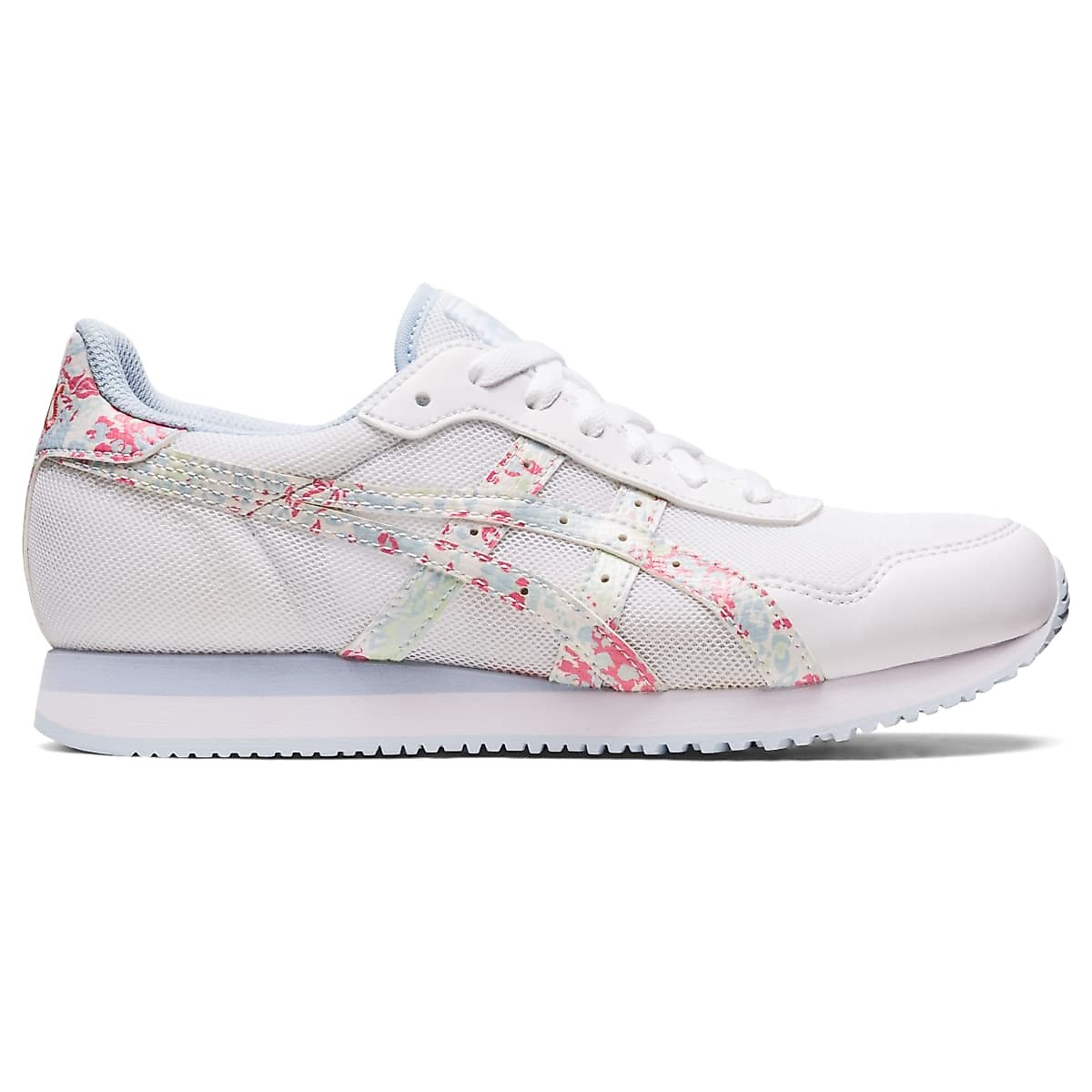 ASICS Women's Tiger Runner Sportstyle Shoes, 8.5, White/Papaya