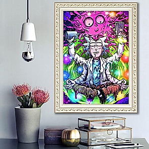 Diamond Painting Kits for Adults, DIY 5D Round Full Drill Art Perfect for Relaxation and Home Wall Decor(12x16inch)