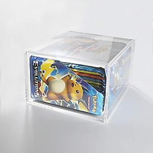 Dingelex Pokemon Acrylic Booster Box Display Case Box