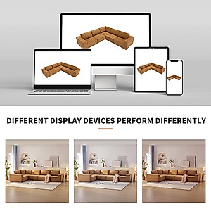 VASOENY 116 X 116'' Modular L Shaped Sectional Sofa, Oversized Luxury L Shaped Couch, Upholstered Foam-Filled Modern Corner Sofa for Living Room, Office, Apartment