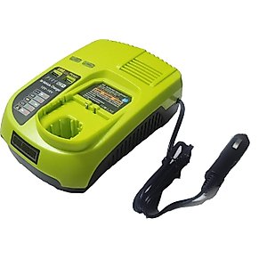 Compaitble with Ryobi P131 One+ Portable Dual Chemistry Lithium Ion or NiCad Vehicle Charger,Car Battery Charger, for Battery P107 P102 P108 P122 P161 P190 P191 P192 P100 P103 P104 P105 P106