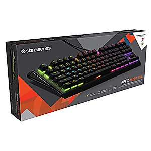 SteelSeries Apex M750 TKL RGB Tenkeyless Mechanical Gaming Keyboard - Aluminum Frame - RGB LED Backlit - Linear & Quiet Switch - Discord Notifications