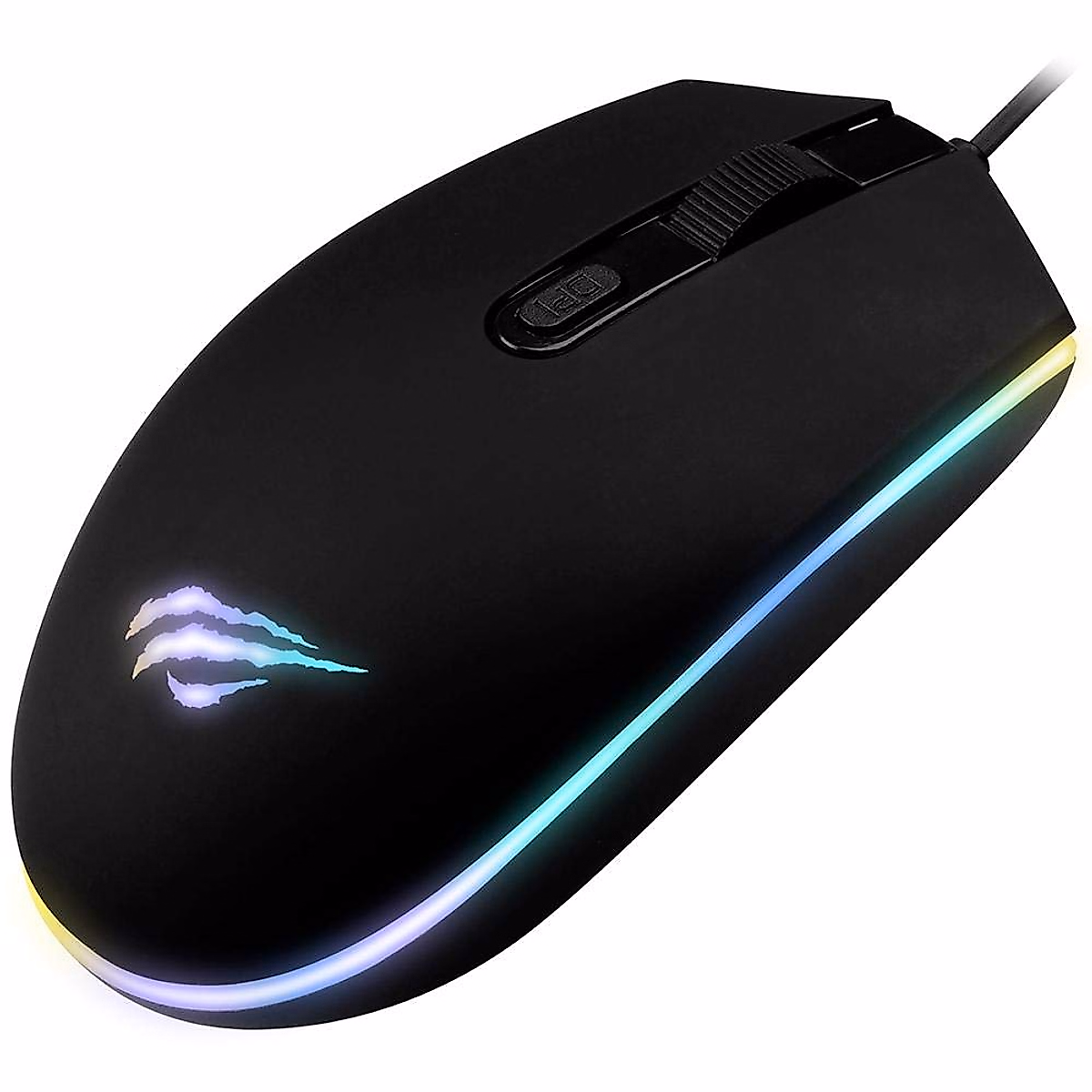 RGB Gamer Mouse, 4 Buttons, 800-1000-1200 DPI, USB, HAVIT, MS1003