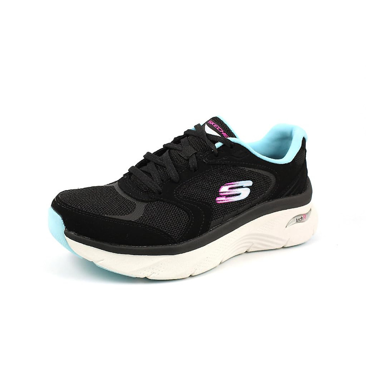 Skechers Sport Arch Fit DLux149686 Womens Sneaker 75 BM US BlackBlue