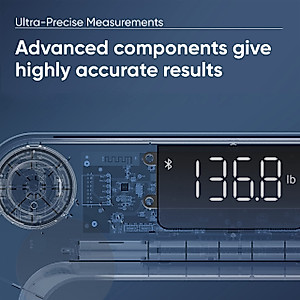 WYZE Scale S for Body Weight, Body Fat Monitor, Digital Bathroom Scale, Body Composition Analyer, Baby/Pet Mode, Wireless, Bluetooth, 400 lb Black&White