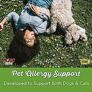 NOW Pet Health, Pet Allergy Supplement, Formulated for Cats & Dogs, NASC Certified, 75 Chewable Tablets