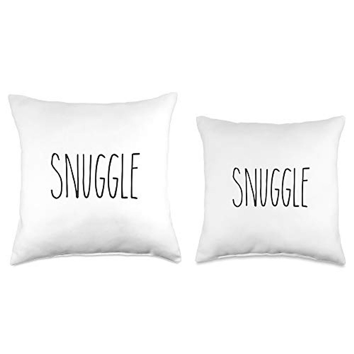 SNUGGLE, Rae Inspired Text Dunn, Relax, Chill, Enjoy Throw Pillow, 16x16, Multicolor