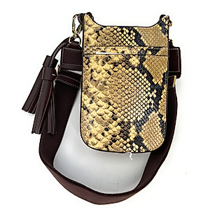 Tory Burch Women’s Thea Exotic Cellphone Crossbody (Sand Drift)