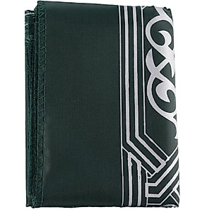 MuslimTravel Prayer Rug with Compass,Pocket Size Praying Mat Best Islamic Gift for Muslim (Dark Green&Black)