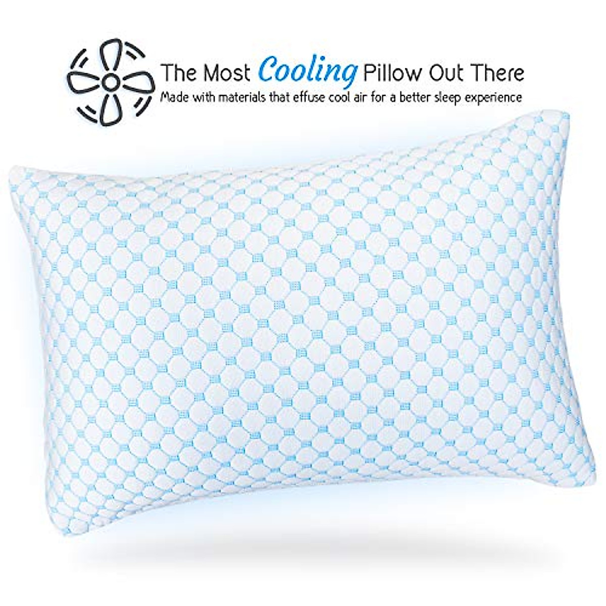 Nestl Cooling Toddler Pillow - Shredded Memory Foam Pillows for Kids, Gel Infused Cooling Pillow, Adjustable Toddler Pillows for Sleeping, Breathable Kids Pillows for Sleeping, 13x18 Inch Kids Pillow