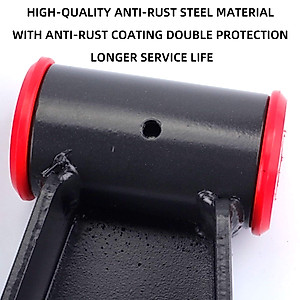 Dasbecan 2 Inch Suspension Rear Lowering Shackle Kit Compatible with Chevy Silverado GMC Sierra 1500 C1500/C2500 1988-2018 Replace# 410520