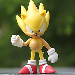 Sonic Multi Pack 2" Action Figure (6 Classic Figures - Knuckles, Sonic, Super Sonic, Amy, Metal Sonic and Tails) TRU Exclusive