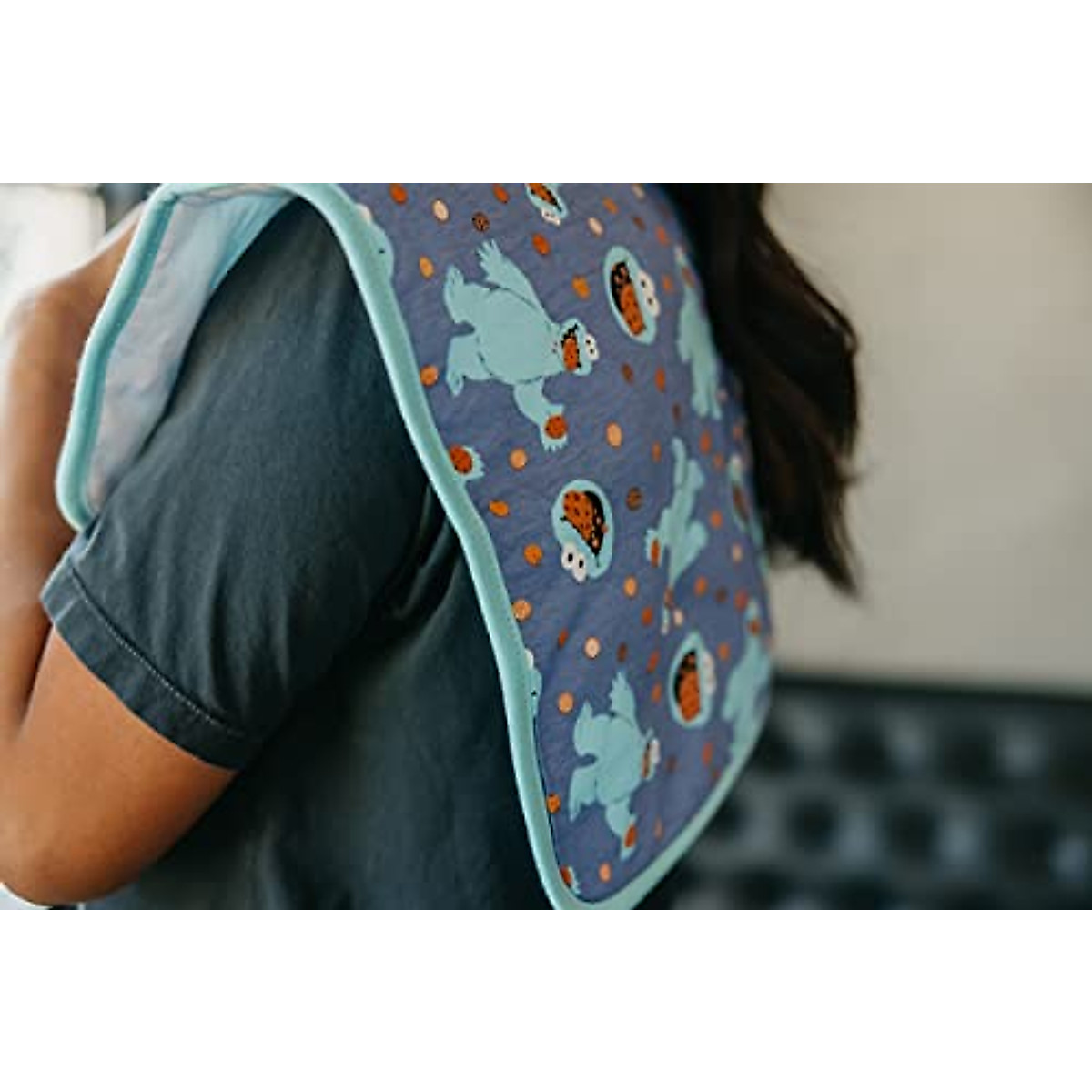 Copper Pearl Baby Burp Cloth Large 21''x10'' Size Premium Absorbent Triple Layer 3-Pack Gift Set Elmo