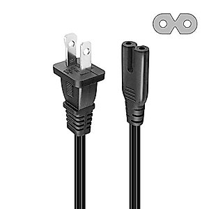 UL Listed XINYUWIN 2 Prong Power Cord 6ft Compatible with HP Envy/OfficeJet; Canon Pixma/Maxify; Epson Stylus/Workforce / Expression Premium/Artisan Printer; Brother/Dymo Label Writer