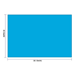 Amalong New Pure Blue and Black Background Aquarium Background Decoration 25 x 15 (inches)