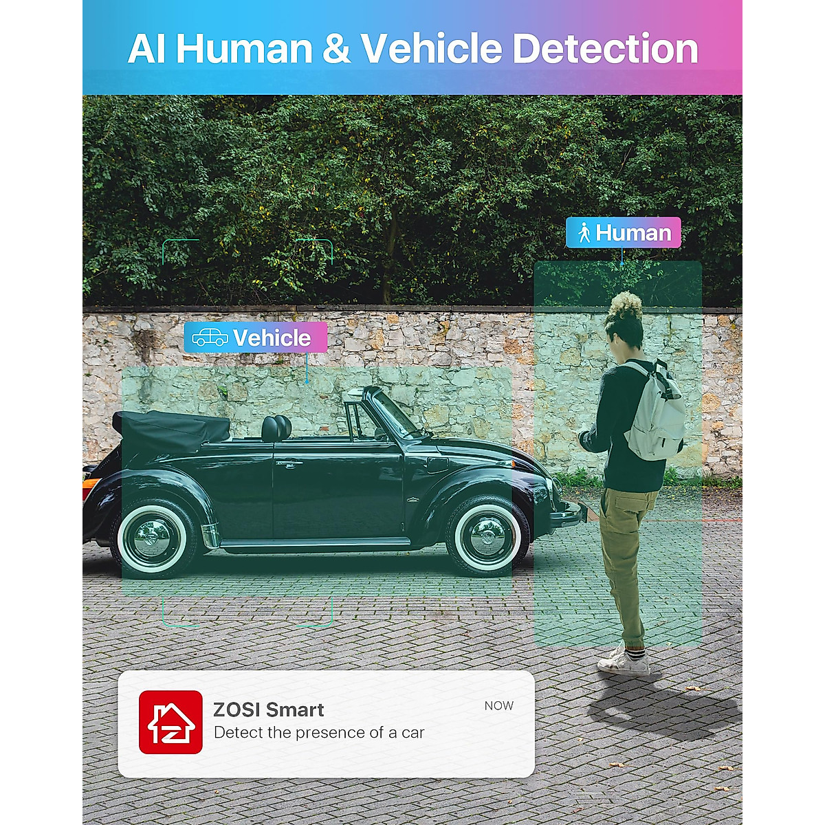 ZOSI H.265+ 1080p 16 Channel Security Camera System with AI Human Vehicle Detection, 16CH CCTV DVR and 16 x 1080p Indoor Outdoor Dome Camera, 80ft Night Vision, 105° View Angle, Alert Push, 4TB HDD