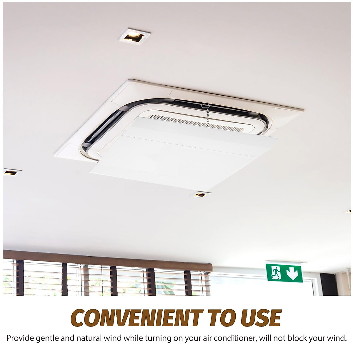 1pc Air Conditioner Windshield Anti Blowing Board Air Deflector Air-conditioner Air Cover Indoor Air Conditioner Deflector Air Conditioner Accessory Air-conditioner Windshield