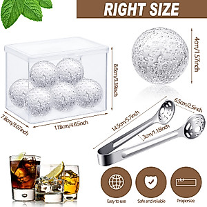 Golf Ball Whiskey Chillers Gifts Set for Father's Day Whiskey Ice Stone with Hockey Clip Whiskey Rocks Iced Cubes Chilling Rocks for Birthday Housewarming Anniversary Husband Dad Friend